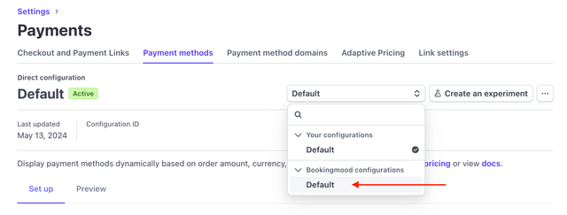 Booking payments | Bookingmood docs